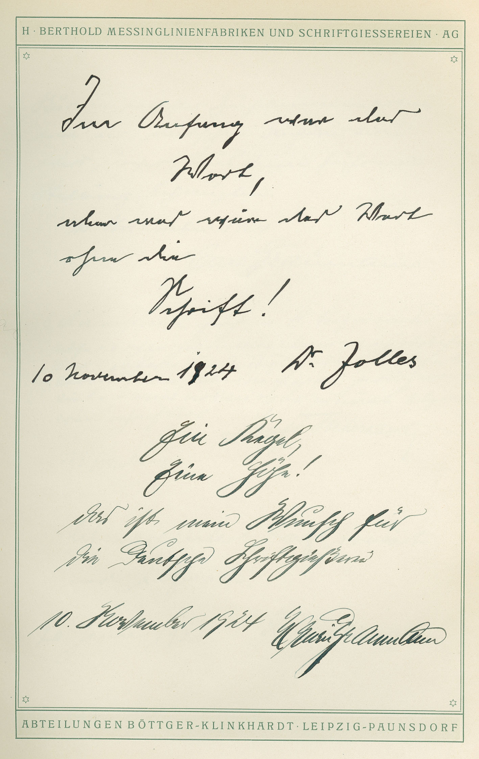 100 Jahre Privatdrucke & Kalender der H. Berthold AG - SBB aktuell