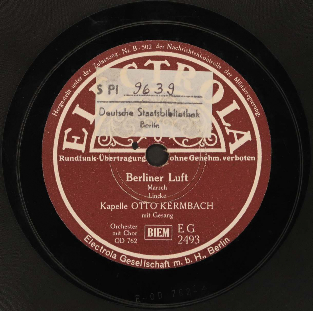 Stabi goes Shellac - historische Tondokumente online - SBB aktuell